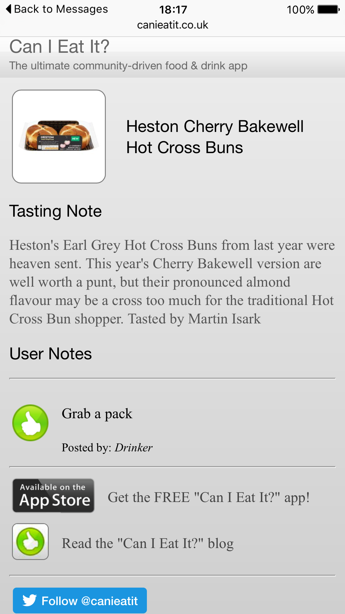 Tasted: Heston’s Cherry Bakewell Hot Cross Buns – Can I Eat It?